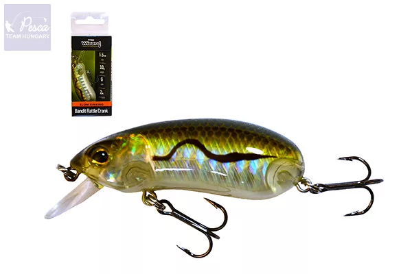 WIZARD BANDIT RATTLE CRANK SLOW-SINKING WOBBLER 5,5cm SG - P